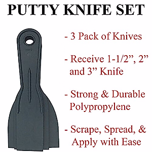 Flex Seal White Flex Paste, 3lb - Crack Repair Bundle with Putty Knife Set + Daley Mint Cleaning Towel | Quickly Fills Gaps, Holes, Leaks