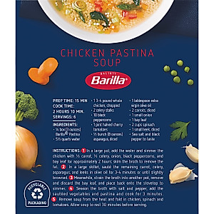 Pastina Pasta, 12 Ounce Box (Pack of 2) with By The Cup Swivel Spoons