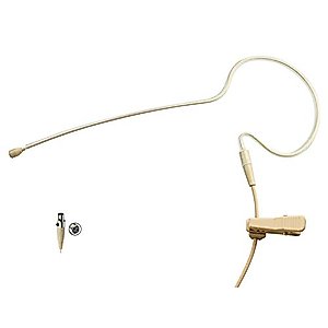 J K Pro Earhook Headworn Microphone Headset Microphone MIC-J S90 Compatible with AKG SAMSON Wireless Bodypack Transmitter - Mini XLR TA3F Connector
