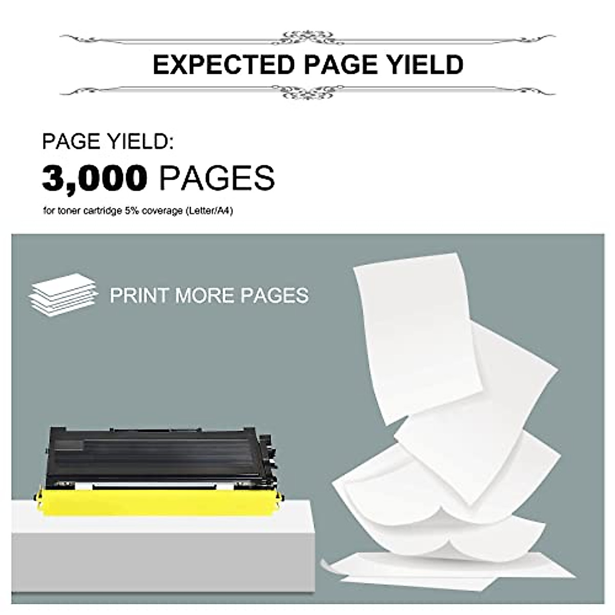 MANDBOY Compatible Replacement for Brother TN-350 TN350 Toner-Cartridge (Black), Work with DCP-7010 IntelliFax 2820 MFC-7220 HL-2040 Printer Cartridge, 1-Pack