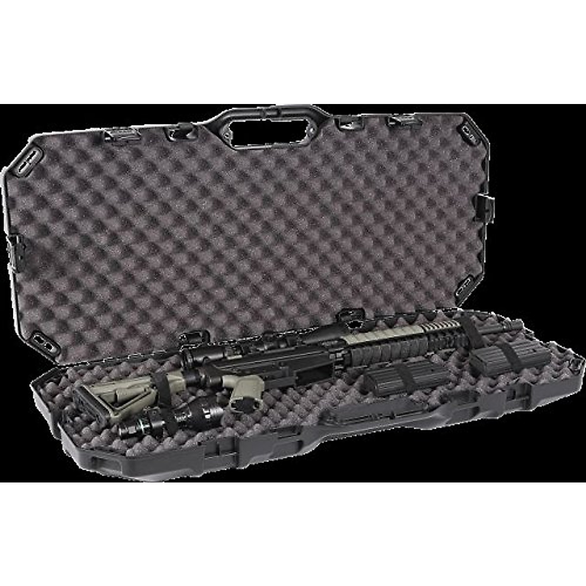 Plano 36” Tactical Series Long Gun Rifle Case, Black, Gun and Accessory Storage with Internal Locking Protective Foam, Hard Gun Case for Rifle or Shotgun