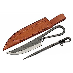 7.75" Hand Forged Medieval Style Feasting Knife With Sheath