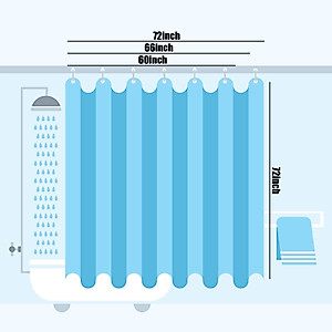 Shower Curtain-The Pioneer Woman Rose-for Bathroom Curtains Waterproof with Hooks Easy Install Contemporary Bathroom Decor 60x72in