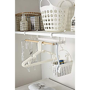 Yamazaki Home Tosca Under-Shelf Hanger Holder closet storage and organization systems, One Size, White