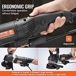 VEVOR Wet Polisher 800W, 4" Concrete Grinder with 6 Variable Speed and 7 Polishing Kits, Wet Grinder Machine for Marble, Granite, Stone, Rock, Tile, Equipped with a GFCI Switch, (700-3000 RPM)