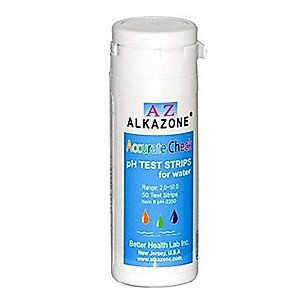 Alkazone Accurate Check Ph Test Strips for Water, 50 Count