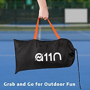 A11N Pickleball Court Marking Kit - Temporary Pickleball Boundary Lines in Standard Court Dimensions, No Measurement Required, Neon Orange