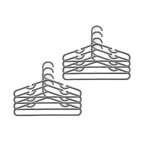 Delta Gray Nursery Hangers 24 Pack for Baby, Toddler, Kids, Children (3 Packs of 8) (Gray)