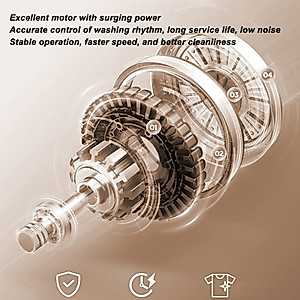 7 Liters Mini Washing Machine, Full Automatic Underwear Washer, Portable Washing Machine for Apartment, Laundry, Camping, RV, Travel, Quiet Operation, Ozone Function, Gift Choice