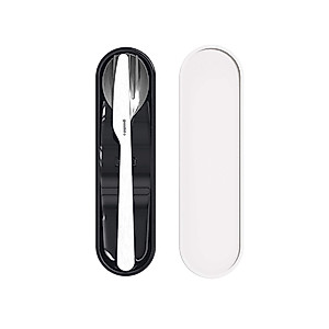 Guzzini On The Go Travel Cutlery, Spreads & Del Ciotto, 19 x 5.5 x h2 cm, White