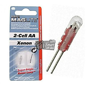 Maglite Replacement Lamps for 2-Cell AA Mini Flashlight, 2-Pack