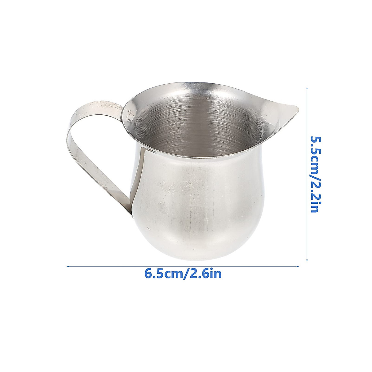 2 Pcs Stainless Steel Milk Cup Milk Pitcher Milk Container Sauce Holder Coffee Frothing Cup Milk Jug Kitchen Supply Practical Sauce Cup Multipurpose Cup Milk Holder Sauce Jug