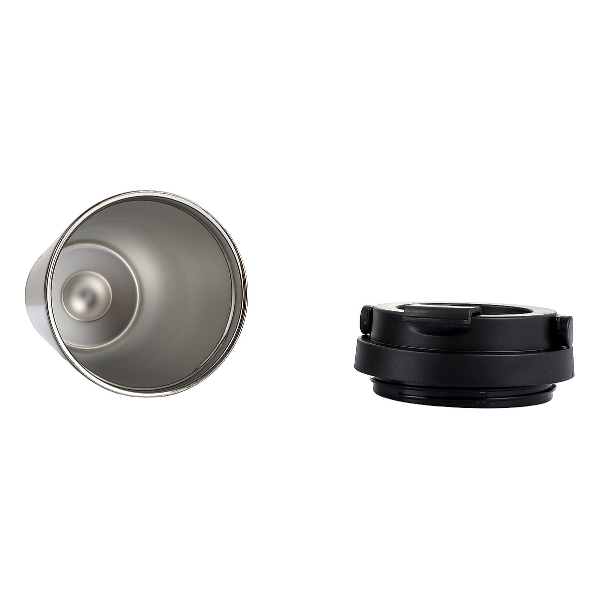 Jason&Eva 18/8 Stainless Steel Double Wall Vacuum Insulated Travel Coffee Mug with Handle/Portable Thermal Cup,Wide Mouth Tumbler with Leak Proof Lid,17oz,Black