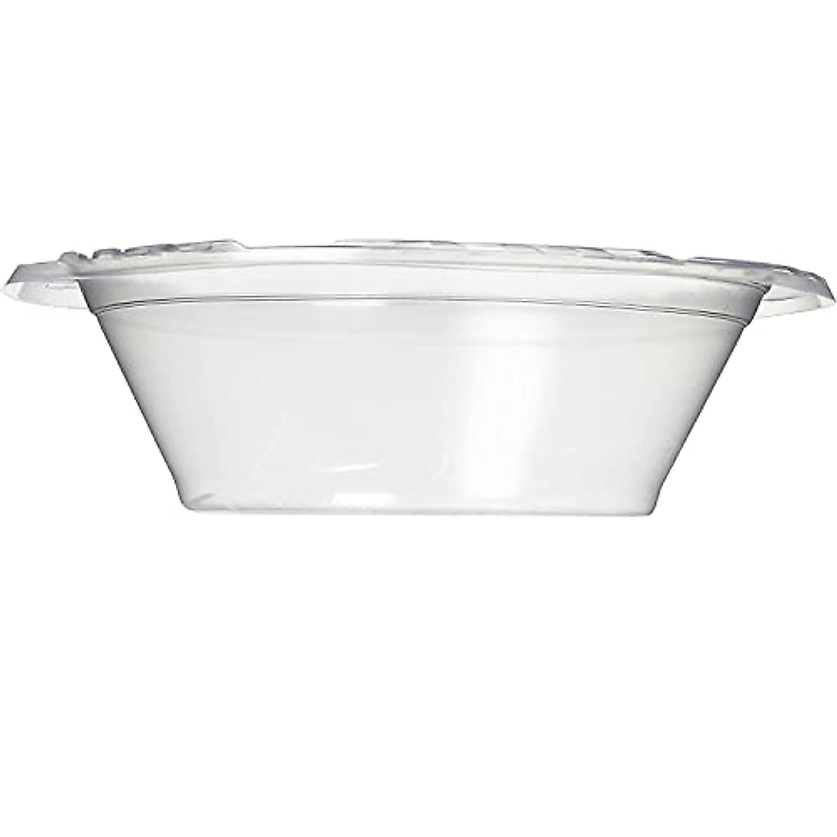 Kosherific Disposable Clear Plastic Bowls, 5oz (40 Count) | Microwavable | Great for Parties & Events