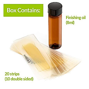 MOOM Face and Eyebrow Waxing Strips for Women with Natural Soothing Chamomile & Lavender Hair Waxing Strips with Vitamin E Finishing Oil – Perfect for Face & Bikini (20 Pre-Waxed Strips) 1 Pack