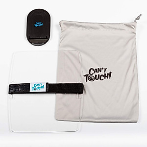 Cant Touch! Anti-Touch Screen Cover for Tablet For Baby and Pets - Easily Strap the adjustable Clear Cover onto the iPad or Tablet to Prevent Any Buttons Being Pressed, Works With Most ModelsPouch +