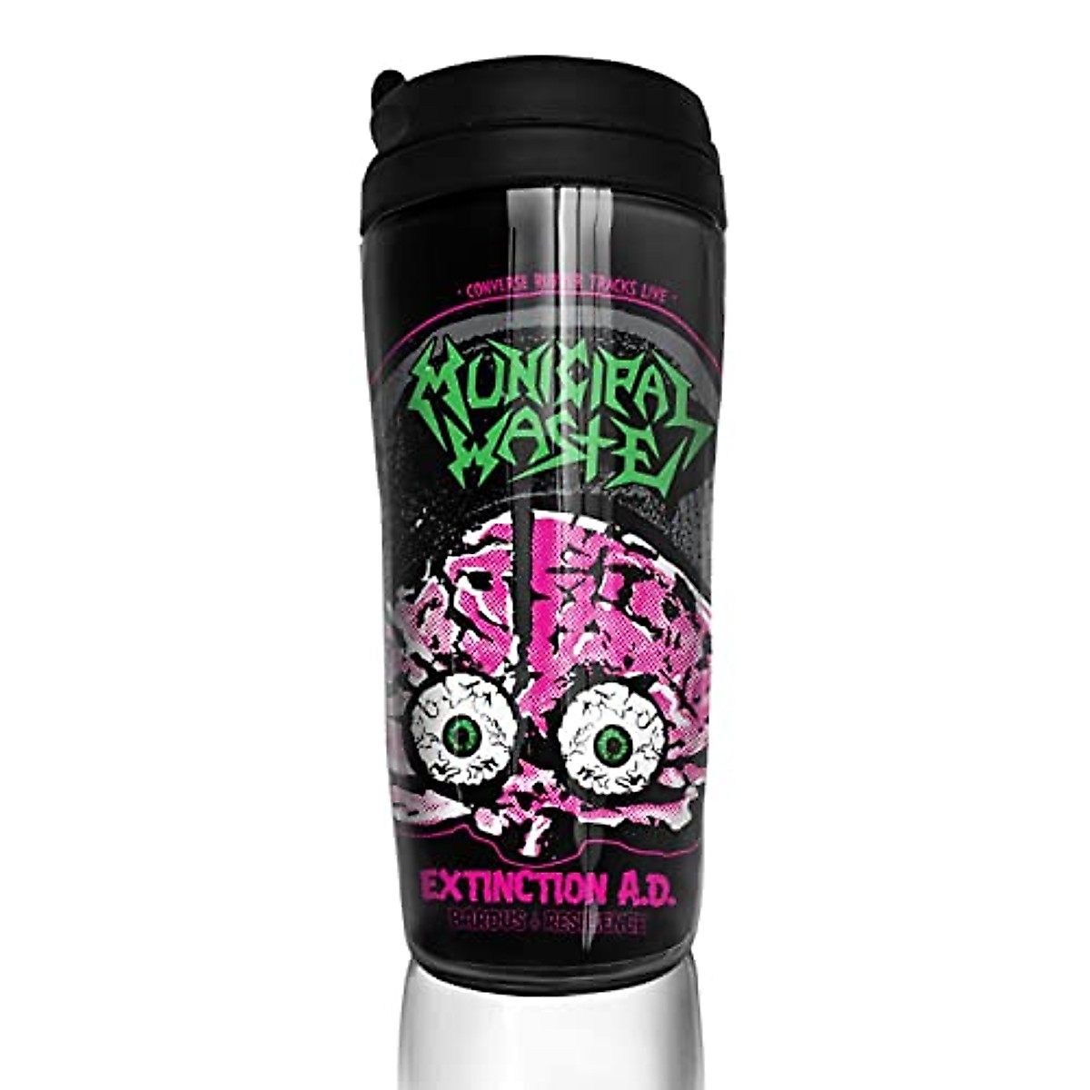 LOREBUTY Municipal Band Waste Coffee Mug With Lids 12oz Insulated Car Mugs Double Wall Vacuum Reusable Travel Coffee Cup For Hot/Ice Drinks Coffee Teas