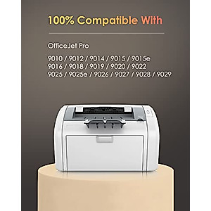 962XL Black 2 Pack Ink Cartridges Remanufactured Replacement for HP 962XL 962 XL Black Ink Cartridges Works with HP OfficeJet Pro 9015 9010 9025 9020 9018 9012-2 Black Combo Pack