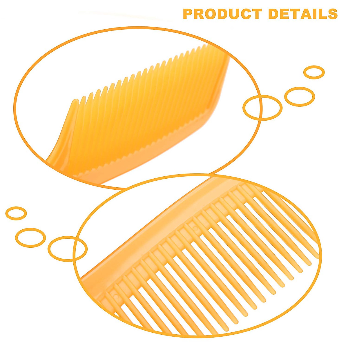 15Pcs Comb With Handle Colorful Styling Handle Comb Set Plastic Round Long Handle Comb Fine Dressing Unbreakable Detangling Hair Comb for Women Toddler, 8 Inch