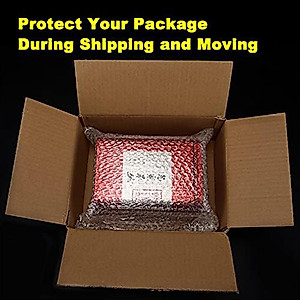 50Pcs Clear Bubble Out Bags, 12”x16” Bubble Pouches Bags for Shipping, Double Wall Bubble Cushioning Wrap Bags for Moving Packaging Storage Fragile China Dishes Electronic Item-Large Bubble Pouches