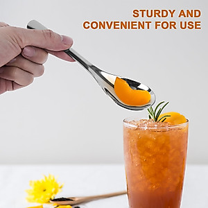 Soup Spoons High Grade Stainless Steel Soup Spoons, neheewin Table Spoons Thick Heavy-weight Ladle Spoons, Dishwasher Safe (Set of 5)