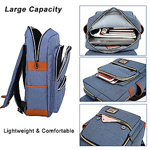 Slim Laptop Backpack for Women, Fashion Travel Rucksack College School Bookbag