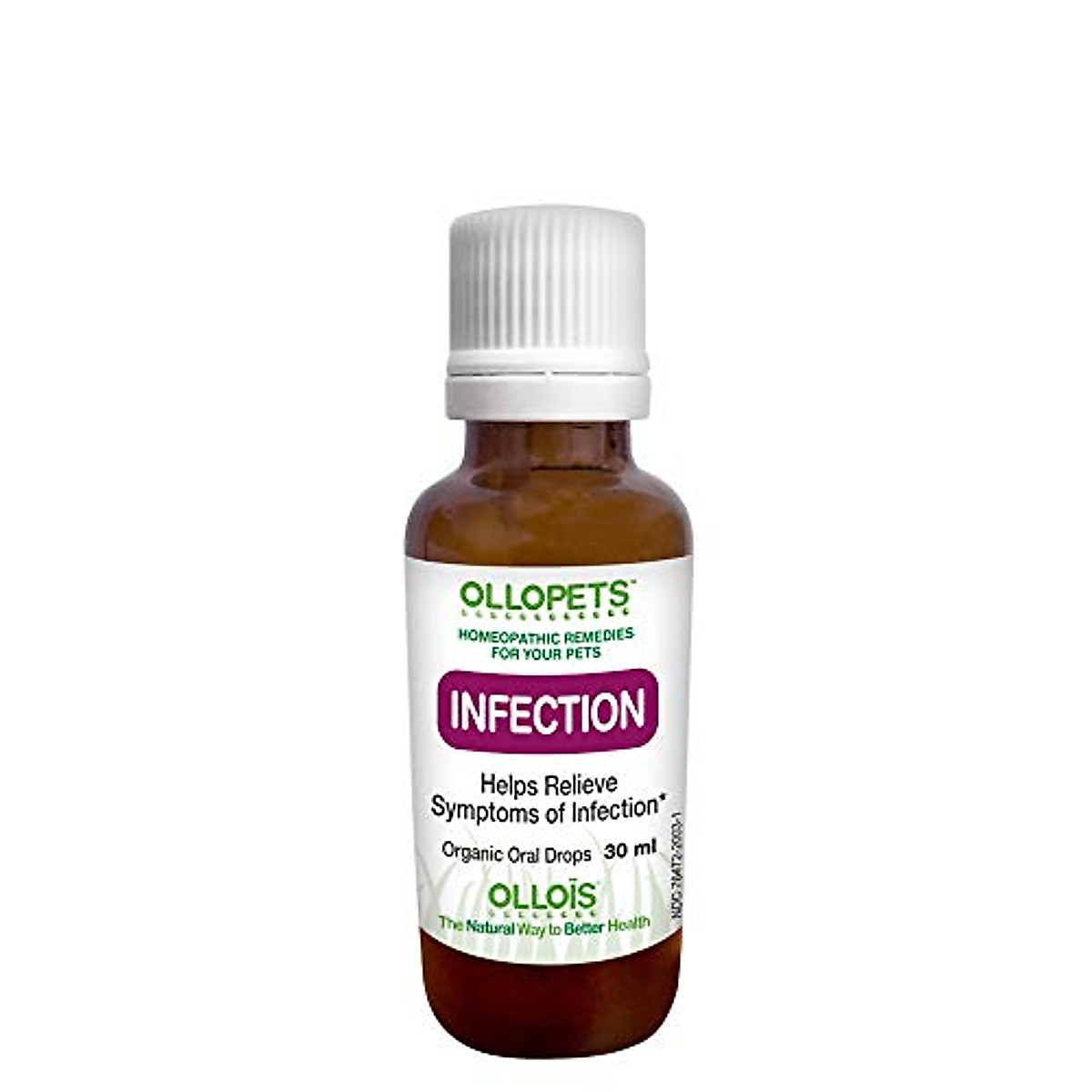 OLLOPETS Infection, Organic Homeopathic Remedy for Pets, 1 Fl Ounce