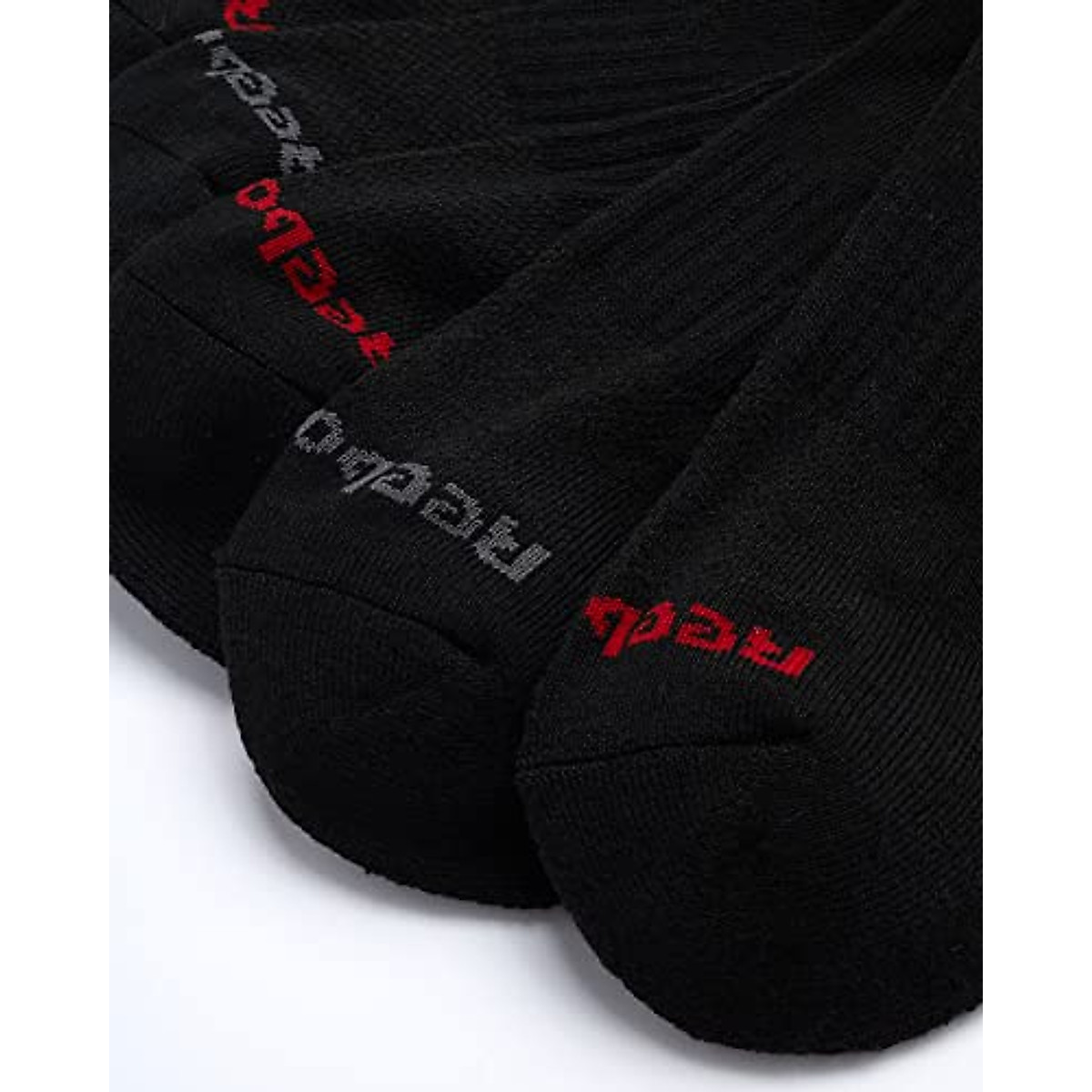 Reebok Men's Athletic No-Show Low Cut Socks with Cushion Comfort (12 Pack), Size 6-12.5, Classic Black