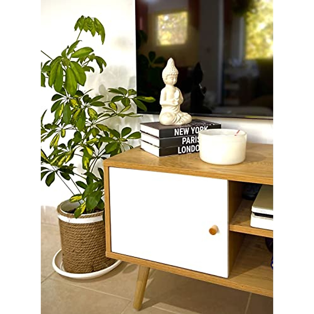 3 Decorative Books for Home Decor: Modern Farmhouse Hardcover Fashion Design Stack Faux Books Ends for Display Coffee Table, Living Room, Office Shelves, White and Black