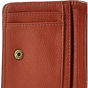 Fossil Women's Logan Leather Wallet RFID Blocking Small Bifold, Brown (Model: SL7829200)