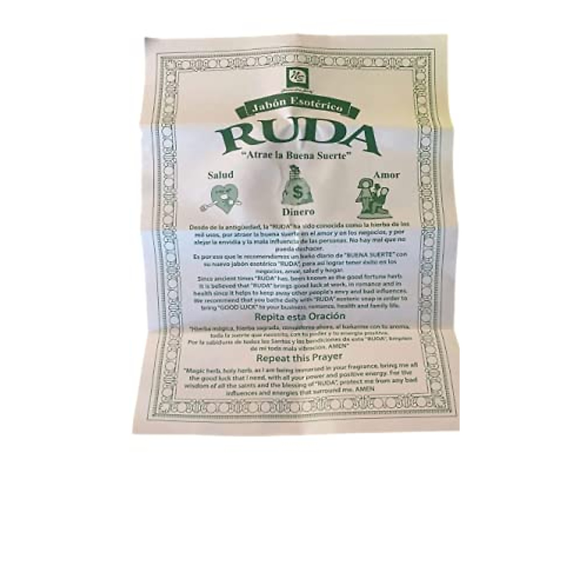 Nuestra Salud - Rue Herb Soap Bar - Gentle Moisturizing Action for Hand, Face, and Body - 100% Natural and Organic Soap for Healthy Skin