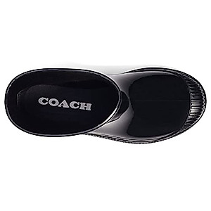 Coach Millie Rubber Rain Bootie Black 6 B (M)