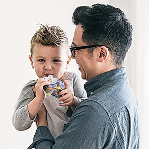 Happy Tot Organics Stage 4 Baby Food Pouches, Gluten Free, Vegan Snack, Fiber & Protein Fruit & Veggie Puree, Pears, Raspberries, Butternut Squash & Carrots, 4 Ounce (Pack of 16)