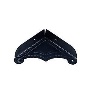 T Tulead Box Corner Protectors Iron Edge Protectors Black Corner Guard Edge Cover 2.2"×2.2"×0.47" Furniture Corner Bumpers 30PCS with Nails