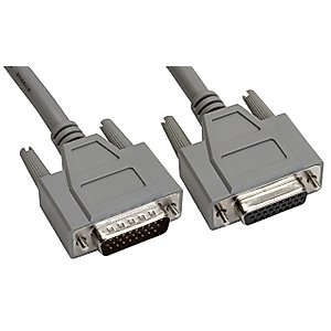 Amphenol CS-DSDHD26MF0-010 26-Pin HD26 Deluxe D-Sub Cable, Shielded, Male/Female, 10', Gray