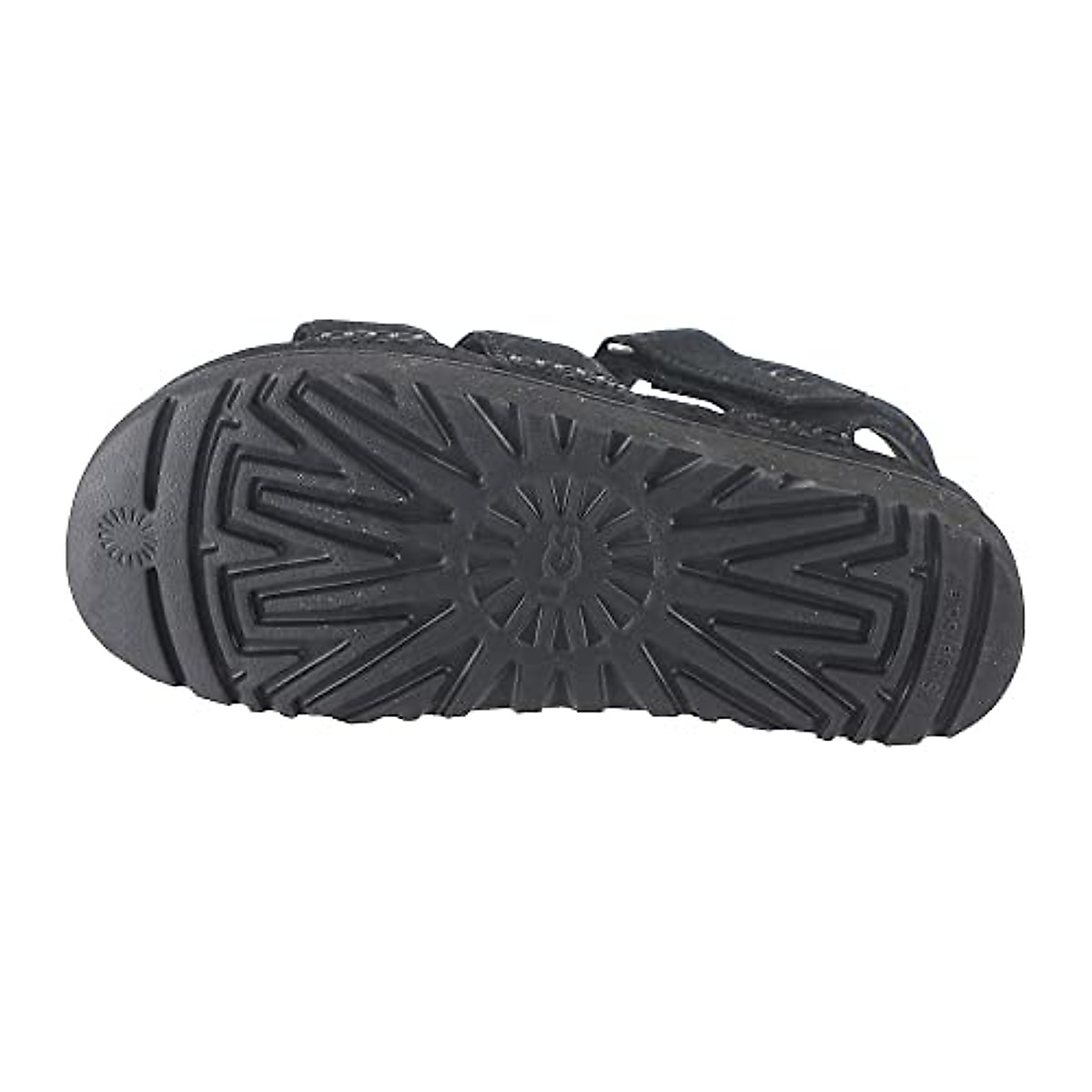 UGG Women's GOLDENSTAR Strap Sandal, Black, 8.5