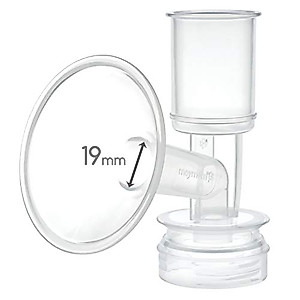 Maymom Breast Shield Flange Compatible with Ameda Breast Pumps MYA Joy Finesse (19 mm, 1-Piece)