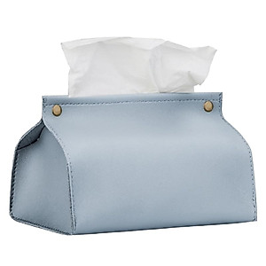 PU Leather Tissue Bag Multipurpose Organize Pouch Outdoor Traveling Camping (Color : Brown)