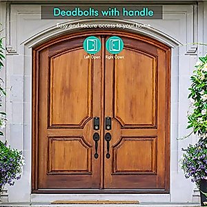 Keyless Entry Door Lock, DIHOOM Electronic Smart Lock, High Security Front Door Lock Easy to Install, Auto Lock Keypad Deadbolt Featuring SmartKey, 10 Customizable User Codes