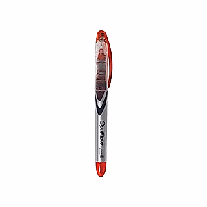 STAPLES 486575 Optiflow Rollerball Pens Fine Point Red Dozen (11527)
