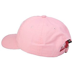 Jeep Premium Chino Twill Unstructured Embroidered Patch Hat for Women | Cap for Girls Pink