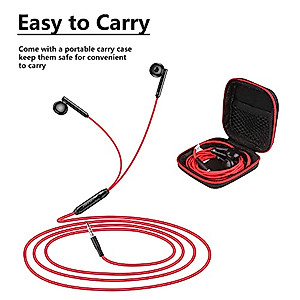 JAKPAK Wired Earbuds 3.5mm with Mic, Wired in-Ear Headphones 3.5mm Noise Canceling Deep Bass Stereo Sound Earphones Wired 3.5mm Headphones for iPhone 6/6S, iPad, Android Phones, MP3, Laptop