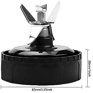Blender Replacement 6 Fins for Ninja Blade 16 oz Cup Fit for Nutri Ninja BL660 1100w, Ninja BL771 30, Ninja BL770 1500w, BL780CO BL663 BL663CO BL665Q BL740 BL773 BL780