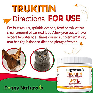 Trukitin Chitosin Based Phosphate Binder for Cats & Dogs – All Natural Human Grade Ingredients for Renal Support Supplement with Calcium Carbonate Oral Powder (Made in U.S.A)