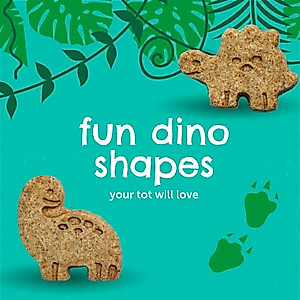 Beech-Nut Toddler Snacks, Dino Biscuits with Hidden Veggies, Pumpkin Cinnamon, Non-GMO Baked Snack for Kids, 5 oz Bag (7 Pack)