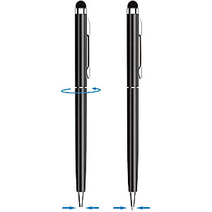 Stylus Pen anngrowy Stylus Pens for Touch Screens Universal Stylus Ballpoint Pen 2 in 1 Stylists Pens for iPad iPhone Tablet Laptops Kindle Samsung Galaxy All Capacitive Touch Screens