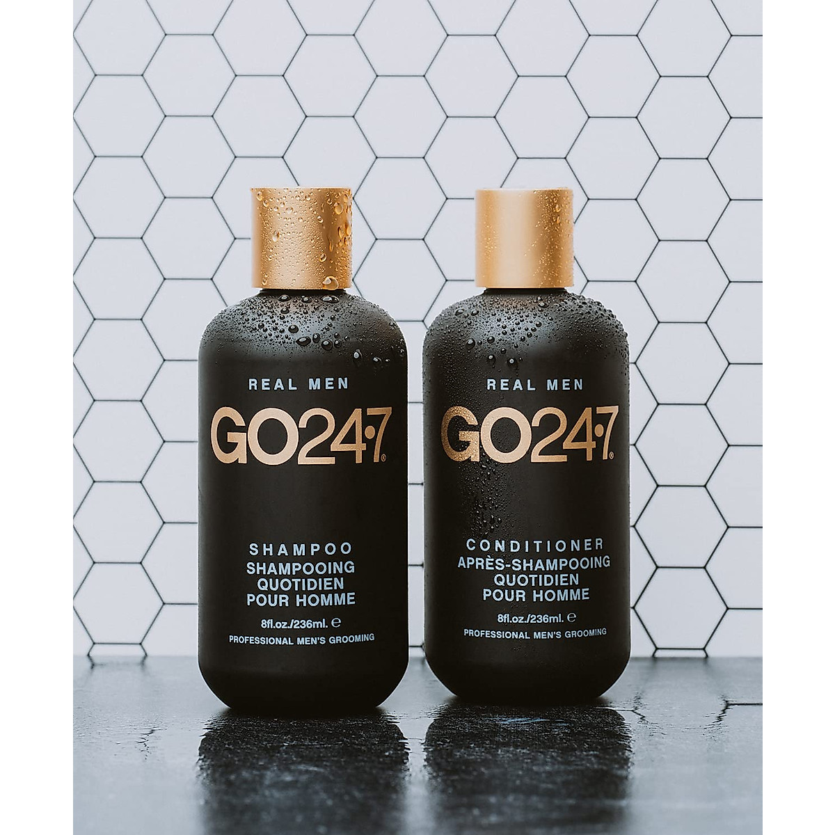 GO247 Shampoo - Men's Daily Shampoo, 8 Fl Oz