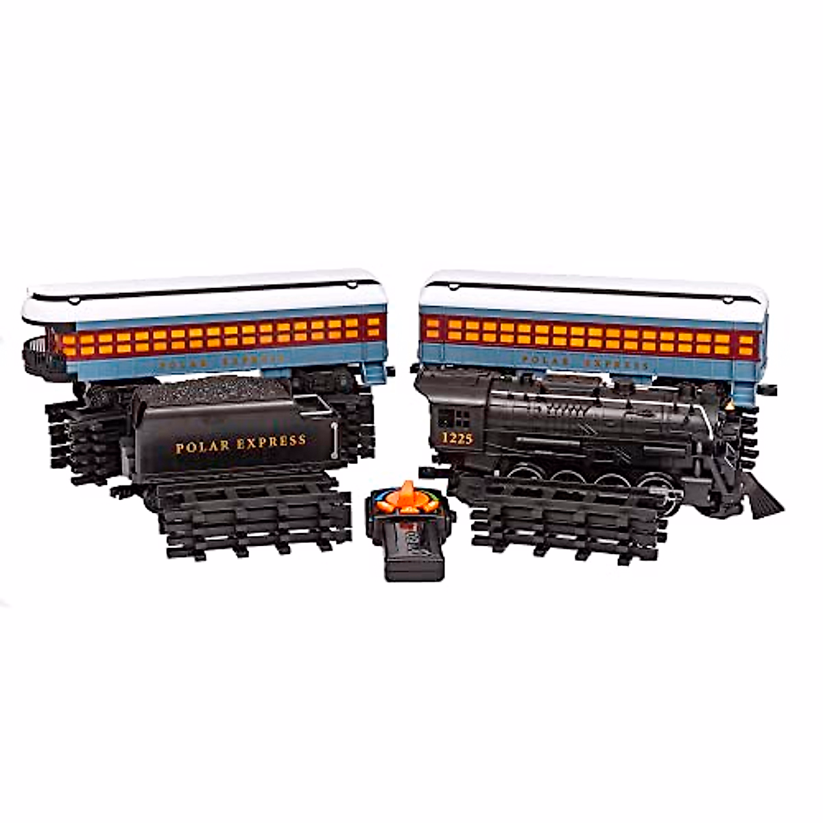 Lionel The Polar Express Ready-to-Play Set, Battery-Powered Berkshire-Style Model Train Set with Remote
