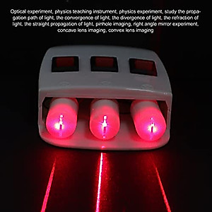 Mipcase Three Light Source Apparatus, Laboratory Physical Three- Way Semiconductor Optics Experiment Equipment for Reflection, Diffraction and Refraction