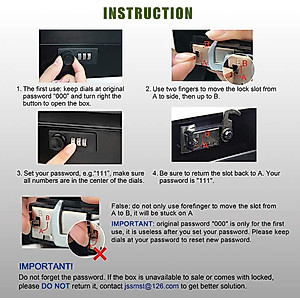 Jssmst Cash Box with Money Tray and Lock - Pink Cash Box with Combination Lock Safe Large, Locking Cash Register Drawer Box for Money, 11.8'' x 9.5'' x 3.5'', SM-CB005PC